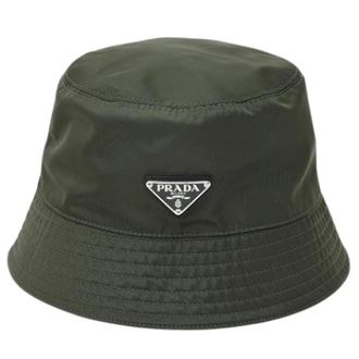 Prada Pre-owned Nylon chapeaux - unisex - Pre-owned - Vert - Taille: ONE Size