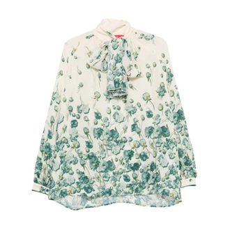 F.R.S. For Restless Sleepers F.r.s For Restless Sleepers - Blouse en soie m&eacute;lang&eacute;e imprim&eacute;e - Femme - Blouses et Chemises - Vert - Taille: 42 FR