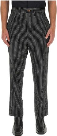 Vivienne Westwood Homme, Pantalons, Noir, Taille: M Cruise Cropped Pantalons