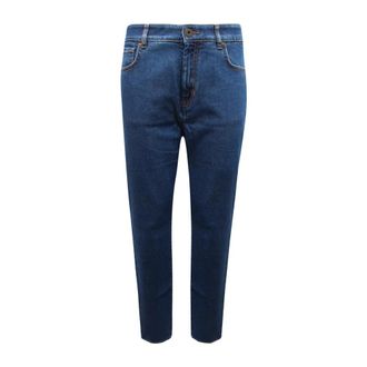 Max Mara Cropped Zigarettenhosen - - Jeans - Damen - Blau - XL