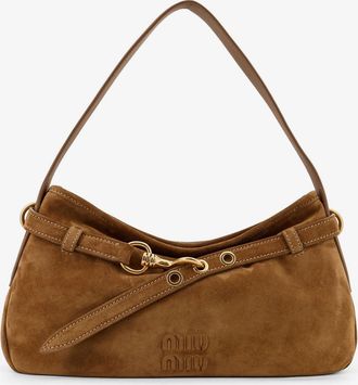 Miu Miu Aventure suede shoulder bag - MIU MIU - gender_Woman