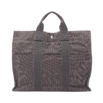 Herm&egrave;s Pre-owned Nylon sacs-main - Femme - Pre-owned - Gris - Taille: ONE Size
