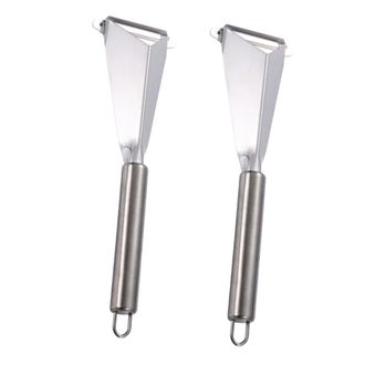 PartyKindom 2 St&uuml;ck Teiliges Obst Gem&uuml;seschneidewerkzeug aus Edelstahl Scharfes Spiegelpoliertes Fruchtschnitzmesser Praktische K&uuml;chenhilfe f&uuml;r Pr&auml;zises Garnieren