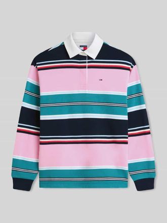 Tommy Jeans Relaxed Fit Rugbyshirt aus reiner Baumwolle