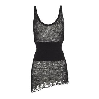 Cortana &Auml;rmelloses Top mit asymmetrischem Saum - - Tops - Damen - Schwarzk - XS