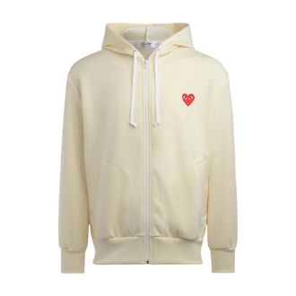Comme Des Gar&ccedil;ons Homme, Sweatshirts et sweats &agrave; capuche, Beige, Taille: L Sweat &agrave; capuche zipp&eacute;