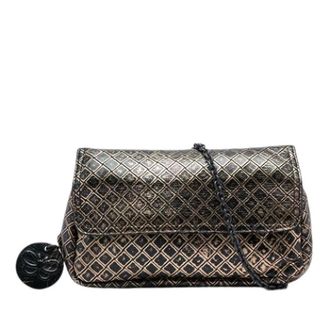 Bottega Veneta Mini sac bandouli&egrave;re Pre-owned - Femme - Pre-owned - Jaune - Taille: ONE Size