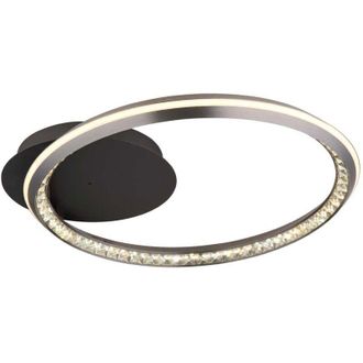Globo Lighting Deckenleuchte Wohnzimmerlampe led K9-Kristalle Dimmbar Fernbedienung l 53 cm