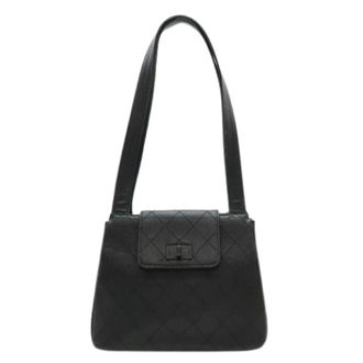 Chanel Pre-owned 2.55 Matelasse Leder Schultertasche - - Pre-owned - Damen - Schwarzk - ONE SIZE
