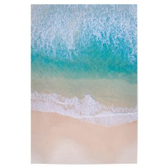 artboxONE Poster 30x20 cm Reise/Strand und Meer Beach View - Middle - Bild Strand drohnenaufnahme Meer
