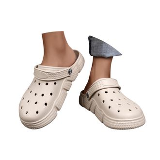 Minetom Clogs Hausschuhe Herren Damen Sommer Hohl Latschen Atmungsaktiv Unisex Gartenschuhe Badeschuhe Strand Pantoffeln Slippers A Wei&szlig; 46 EU