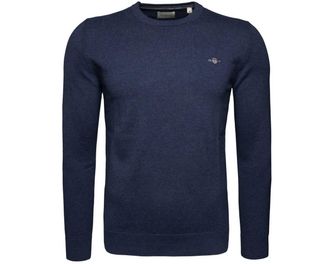 GANT Rundhalspullover Classic Cotton C-Neck Herren Hoodie, Sweatshirt, Pulli, Strickpullover, Hoody