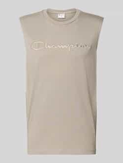 Champion Top mit Label-Stitching und Rundhalsausschnitt