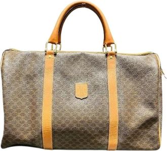 Celine unisex, Pre-owned, Brun, Taille: ONE Size Pre-owned Macadam PVC Boston bag