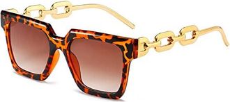 Generic 2025 designer Hip-hop chaîne en métal photographie de rue lunettes de soleil ombre vacances en plein air plage (couleur : D, taille : moyen)