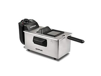 G3Ferrari G10124 Pastella Fritteuse Edelstahl, 3L, 2000W, zerlegbar, Grau