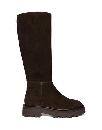 Steve Madden Kaja - Bottes chunky hauteur genou en daim - Marron