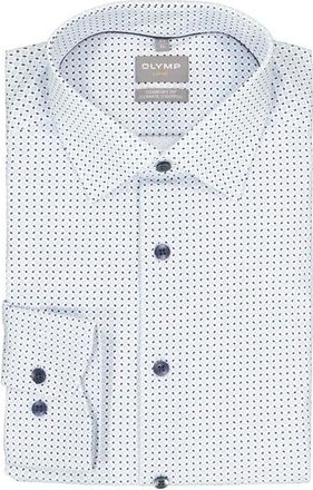 Olymp Herren Hemd blau gemustert