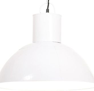 vidaXL H&auml;ngelampe 25 w Wei&szlig; Rund 48 cm E27 Vidaxl