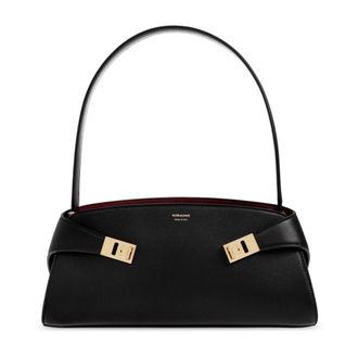 Ferragamo Femme, Sacs, Noir, Taille: ONE Size Hug Bag