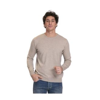 Gran Sasso Rundhals-Strickware - - Knitwear - Herren - Beige - M