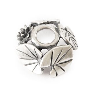 Trollbeads Fr&uuml;hlingskollektion Carpe Diem 2025 Silberbeads Handgefertigt (TAGBE-10286 Seerose im Morgentau)