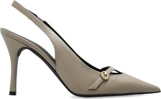 Furla Femme, Chaussures, Beige, Taille: 40 EU Escarpins Slingback &agrave; Talons Aiguilles