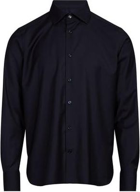 Herno Chemise en laine m&eacute;lang&eacute;e