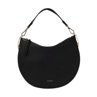 Coccinelle Femme, Sacs, Noir, Taille: ONE Size Leather Shoulder Bag
