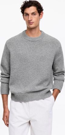 Arket Pullover Aus Schwerem Wollstrick -Grau