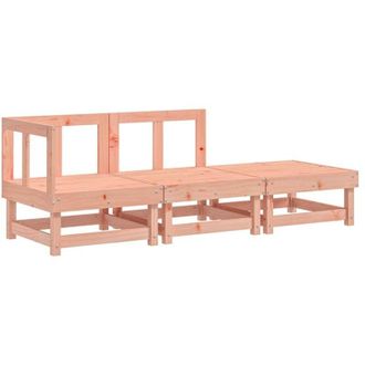 vidaXL 3-tlg. Garten-Lounge-Set Massivholz Douglasie Vidaxl