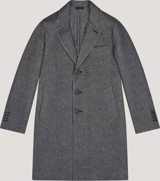 Circolo 1901 Prince of Wales overcoat, Gray-L Wales, 48, Man
