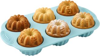 Generic Silikonschale Form - Backform mit 6 F&auml;chern, Hitzebest&auml;ndig, Schokolade und Dessertform, Flexibles Antihaft-Material Mit Leicht Zu Reinigen Oberfl&auml;che