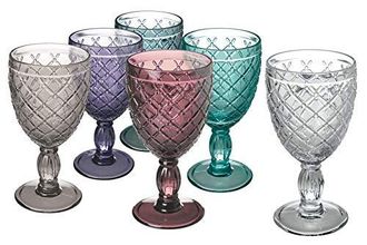 Villa D'Este Home Tivoli Castle Lot de 6 verres &agrave; vin 280 ml en verre