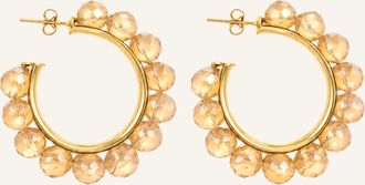 Lott. Gioielli Lott.Gioielli Creolen Elysia Ce Gb Hoop Beaded L Nude By Glambou gold