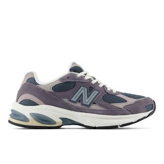 New Balance Unisex 2010 in Grau/Blau/Wei&szlig;, Wildleder/Mesh, Gr&ouml;&szlig;e 37.5