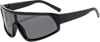 Generic Lunettes De Soleil Dext&eacute;rieur &Agrave; Grande Monture For Hommes Et Femmes, For Le Sport, La Conduite, Les Vacances(Black)