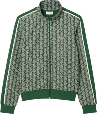 Lacoste Homme, Sport, Vert, Taille: S Paris Zip-Up Jacquard Track Jacket