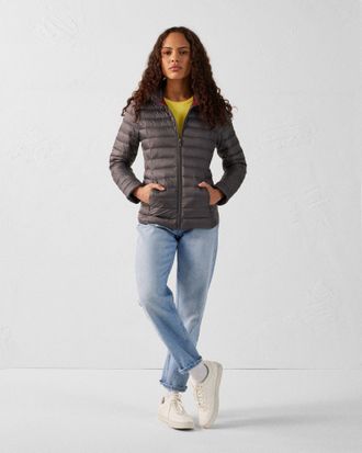 Jott Doudoune l&eacute;g&egrave;re &agrave; capuche Anthracite Cloe - Taille XXL