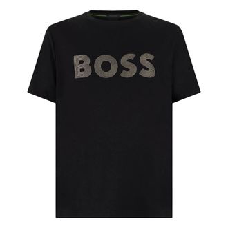 HUGO BOSS Tee Logo Future - Homme - Tops - Noir - Taille: S