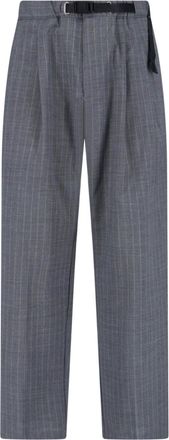 White Sand Pants With Belt