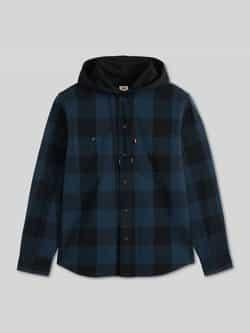 Levi's Regular Fit Freizeithemd aus reiner Baumwolle mit Kapuze