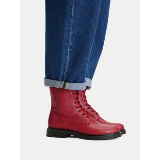 Lasocki Schn&uuml;rschuhe Lasocki CEO-WI16-TIBILISI-02 Rot