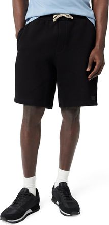 A|X Armani Exchange Mens Cozy, Relaxed fit Side Logo Patch, Shorts, Black, S