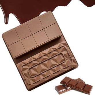 Generic Schokoladenform | Silikonform f&uuml;r Schokoladenriegel | Antihaftbeschichtete wiederverwendbare Backform f&uuml;r Kuchen Party Kinder Erwachsene | Weihnachten