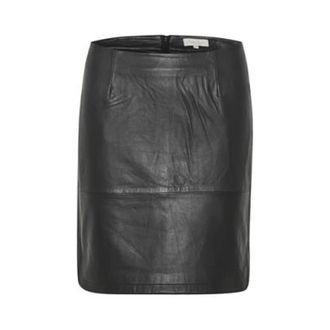 Part Two Lederrock - Ursanaspw Rock D - - Skirts - Damen - Schwarzk - XS