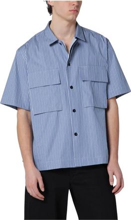 sacai Homme, Chemises, Bleu, Taille: M Cotton Shirt
