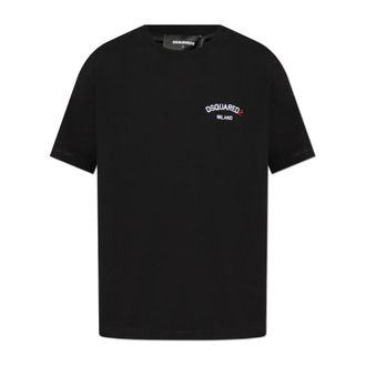 Dsquared2 Logo T-Shirt - - Tops - Herren - Schwarzk - XS