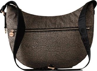 Borbonese Femme, Sacs, Noir, Taille: ONE Size Luna Bag Middle