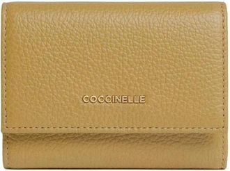 Coccinelle Femme, Accessoires, Vert, Taille: ONE Size Petit Portefeuille M&eacute;tallique